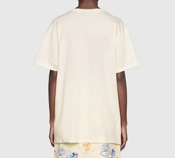 Gucci X Disney Mickey Mouse Logo Short Sleeve T-shirt - Graywhite
