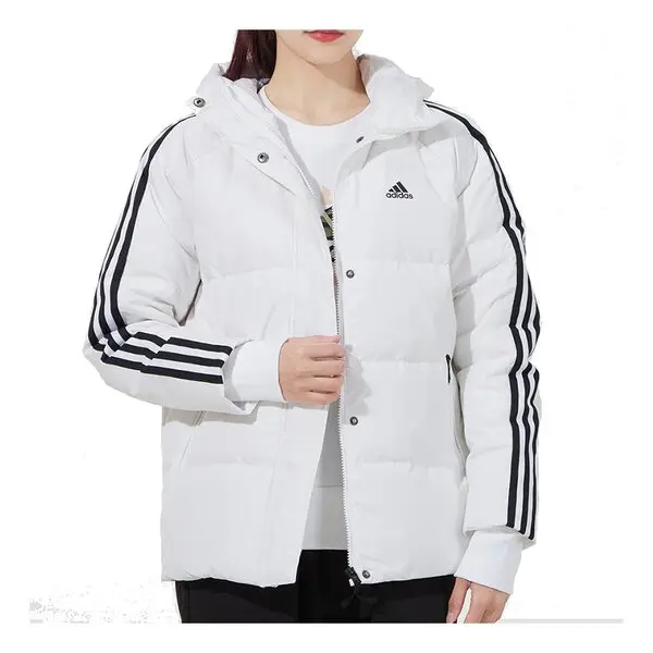 Adidas 3-stripe Hooded Puff Jacket