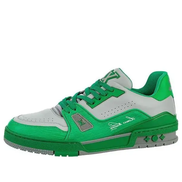 LOUIS VUITTON Trainer Sneakers - Grey/green