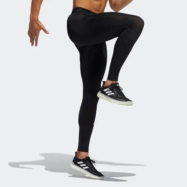 Adidas Tf Turf Long Tight Sports Gym Pants - Black