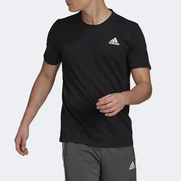 Adidas Short Sleeve Solid Color Logo Pullover - Multi-color
