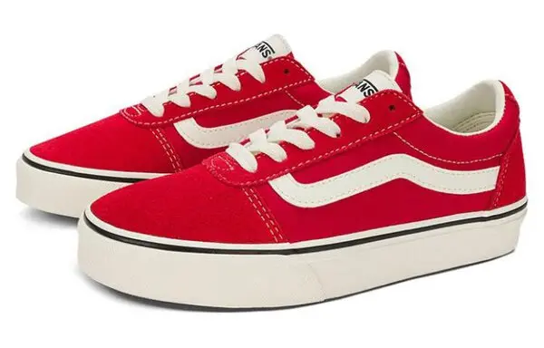 VANS Ward Sneakers - Red/white