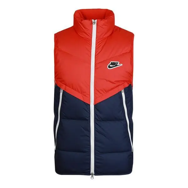 Nike Colorblock Down Vest - Blue/red