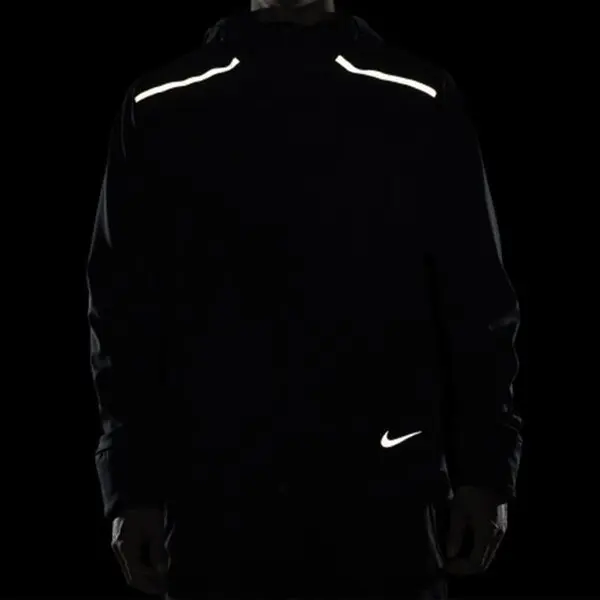 Nike Shield Reflective Zipper Sports Hooded Jacket