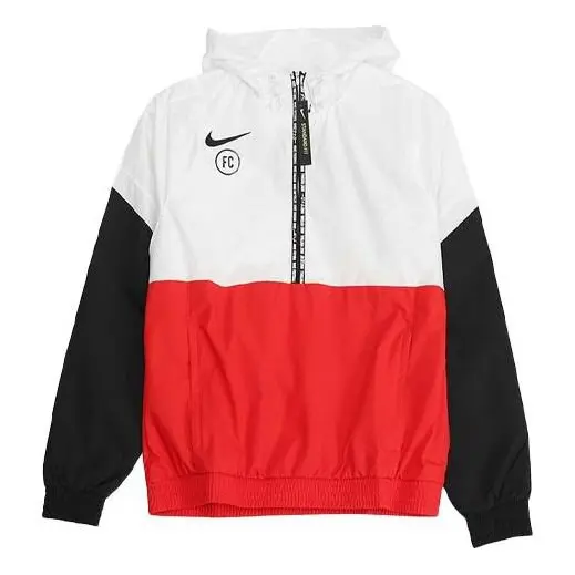 Nike Hooded Half-zipper Splicing Pullover Sports Jacket