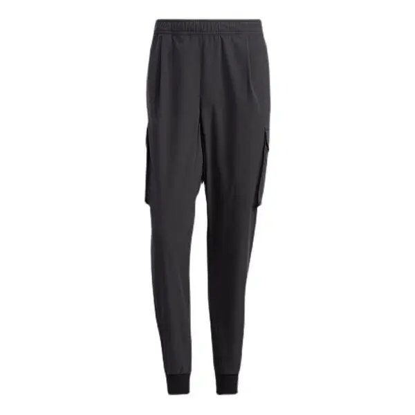 Adidas Loose Sports Running Cargo Casual Pants/trousers - Black