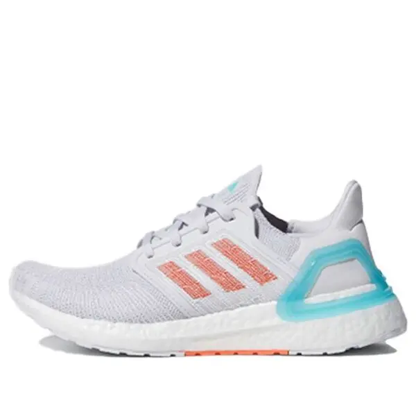 Adidas Ultraboost 20 Primeblue Low Top Sneakers - Gray/blue