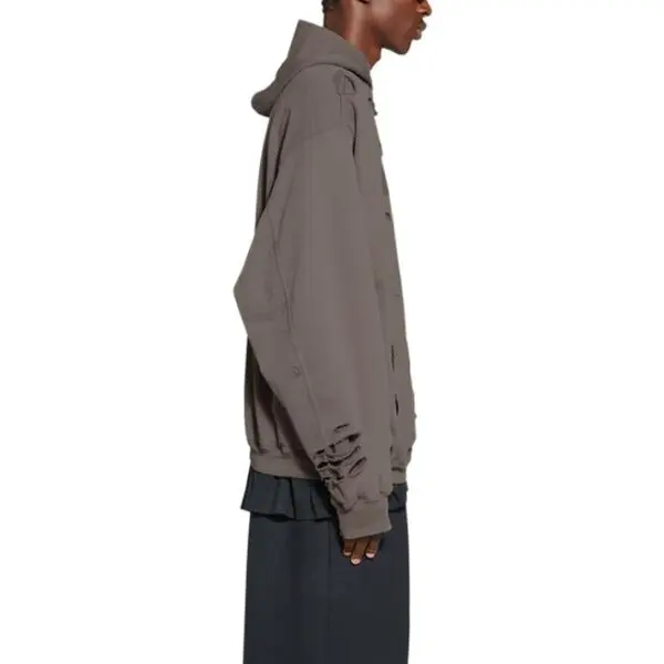 Balenciaga Destroyed Logo Hoodie