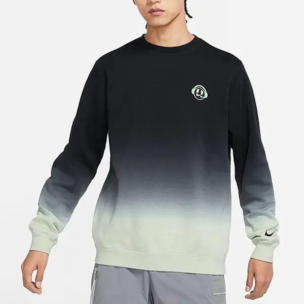 Nike Logo Gradient Printing Round Neck Sweatshirt