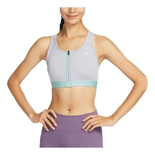 Nike Swoosh Medium-support Padded Zip-front Sports Bra