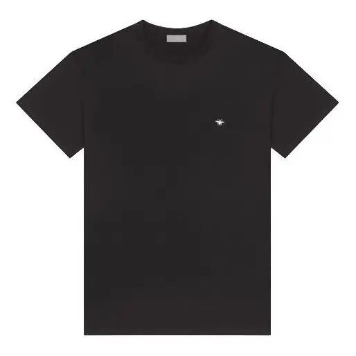 Dior Bee Embroidered Short Sleeve T-shirt - Black