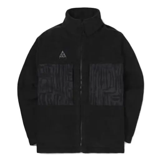 Nike Fleece Zipper Jacket - Black