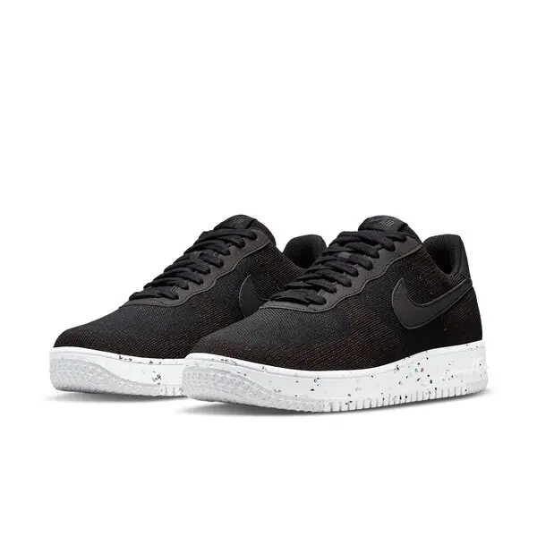 Nike Force 1 Crater Flyknit Sneakers - Black/white