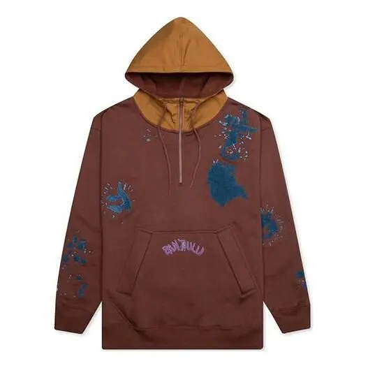 CONVERSE X Bandulu Crossover Splash Ink Embroidered Hoodie - Brown