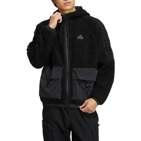 Adidas Logo Hr4440 Fleece Jacket