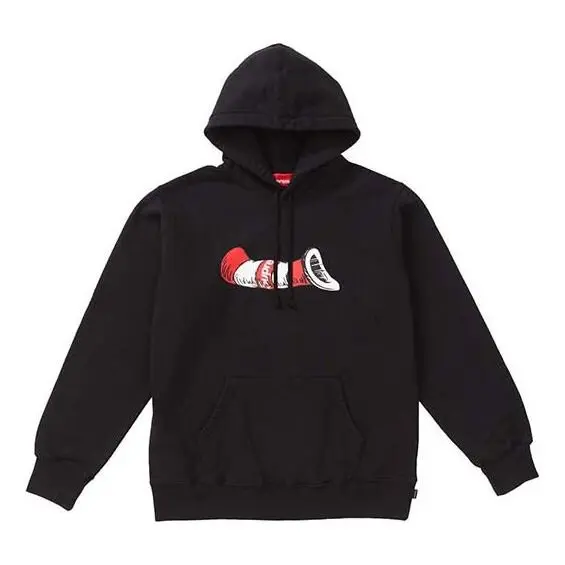 Supreme Cat In The Hat Hooded Sweatshirt - Black