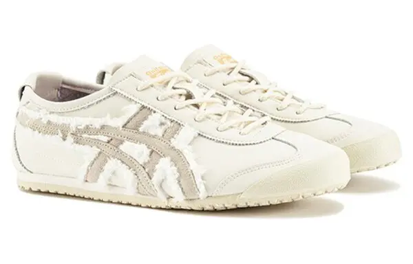 Onitsuka Tiger Mexico 66 Distressed Sneakers - Cream/birch