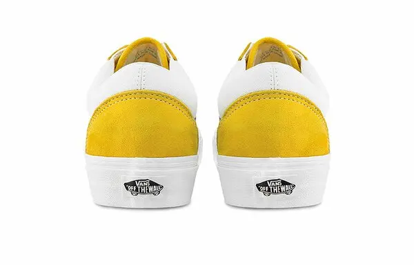 VANS Old Skool "skate" Sneakers - White/yellow/blue