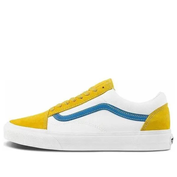 VANS Old Skool "skate" Sneakers - White/yellow/blue