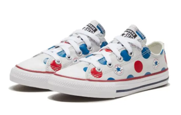 CONVERSE Chuck Taylor All Star Low Top Sneakers - White/blue/red