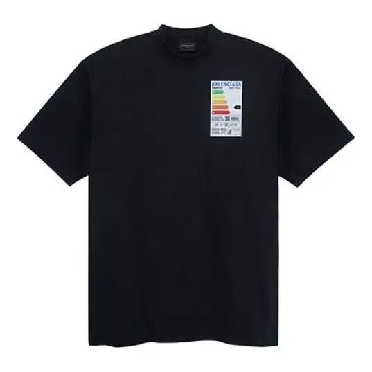 Balenciaga Fridge Stamp T-shirt - Black