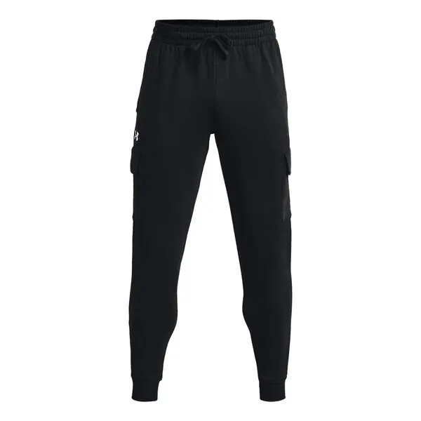 Under Armour Rival Fleece Cargo Joggers 'black White - Black/white
