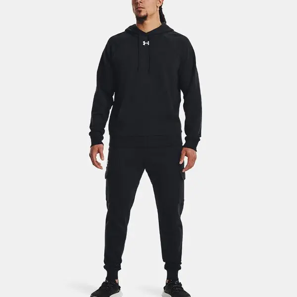 Under Armour Rival Fleece Cargo Joggers 'black White - Black/white