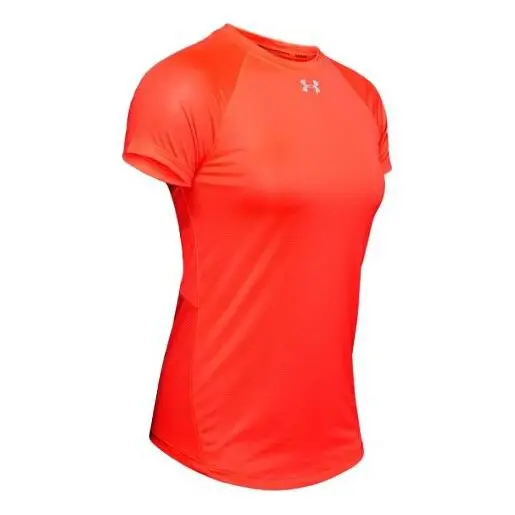 Under Armour Qualifier Hexdelta Round-neck Short Sleeve Shirt - Red