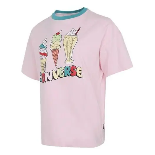 CONVERSE Ice Cream Graphic Short Sleeve T-shirt - Pink