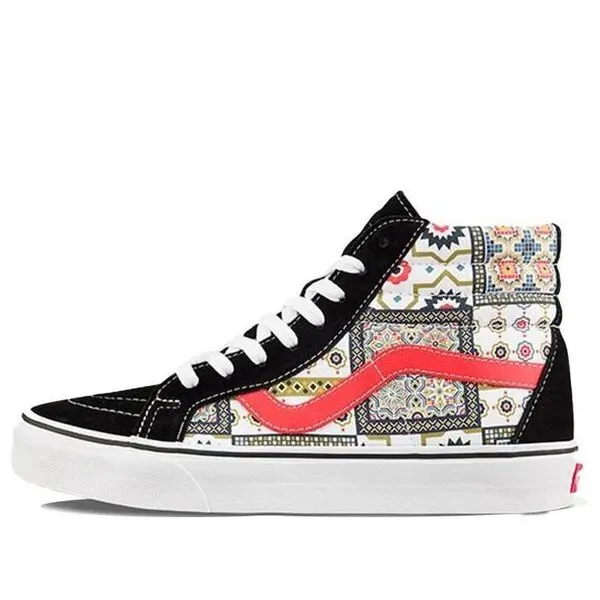 VANS Sk8-hi Reissue 'moroccan Tile Check Orange - Black
