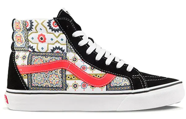 VANS Sk8-hi Reissue Moroccan Tile Check Sneakers - Black
