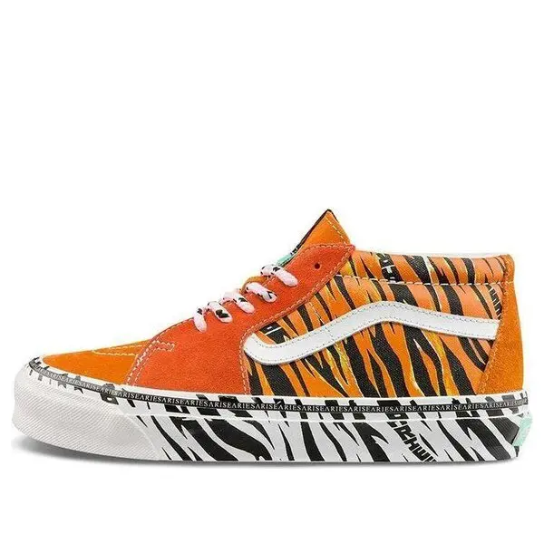 VANS Aries X Og Sk8-mid Lx "tiger Bright - Orange/black