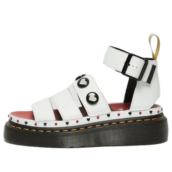 Dr. Martens Vegan Clarissa 2 Quad Betty Boop Sandals - White