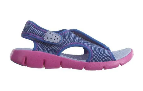 Nike Sunray Adjust 4 Gs Ps "hydrangeas" Sandals - Hydrangeas/fire Pink/comet Blue