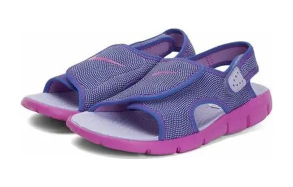 Nike Sunray Adjust 4 Gs Ps "hydrangeas" Sandals - Hydrangeas/fire Pink/comet Blue