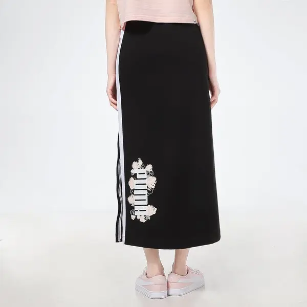 PUMA Logo Printing Half Body Long Skirt