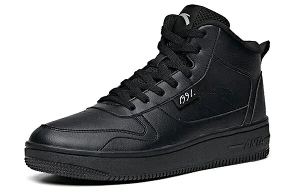 ANTA Skateboarding Series High-top Sneakers - Black