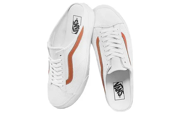 VANS Style 36 Mule "white Bombay Brown - White/orange
