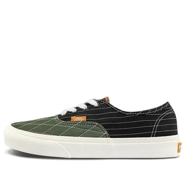 VANS Authentic Sneakers Color Block Design - Blackgreenmulti-color
