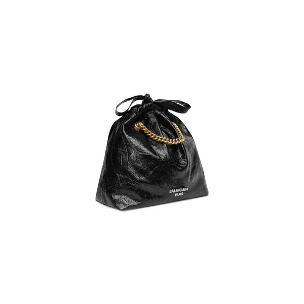 Balenciaga Crush Small Tote Bag - Black