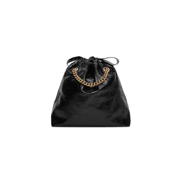 Balenciaga Crush Small Tote Bag - Black