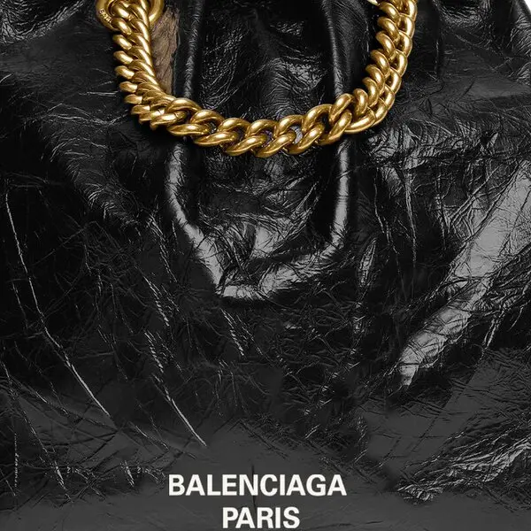 Balenciaga Crush Small Tote Bag - Black