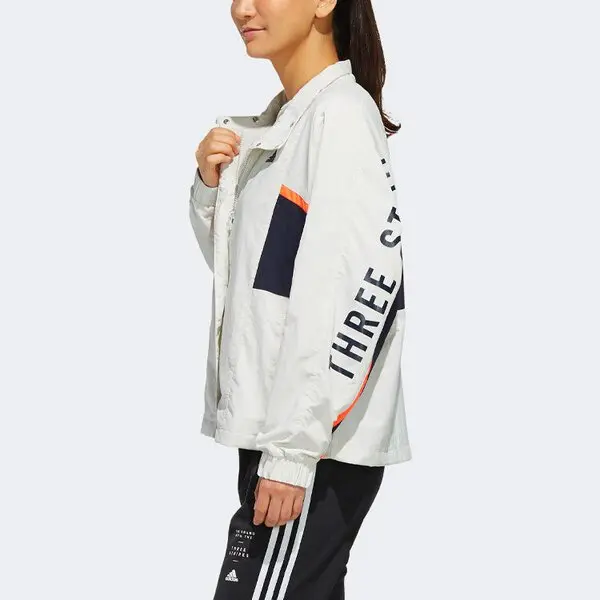 Adidas Logo Printing Stand Collar Track Jacket