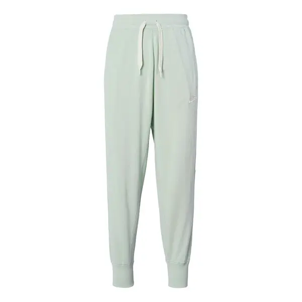 Nike Embroidered Logo Knit Bundle Feet Sports Pants/trousers/joggers Autumn Green Yellow - Multi-color