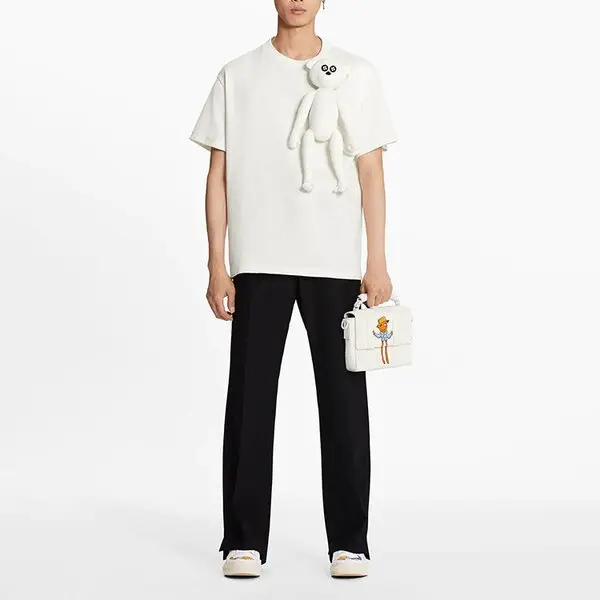 LOUIS VUITTON Ss21 Doll Pendant Crewneck Short Sleeve For