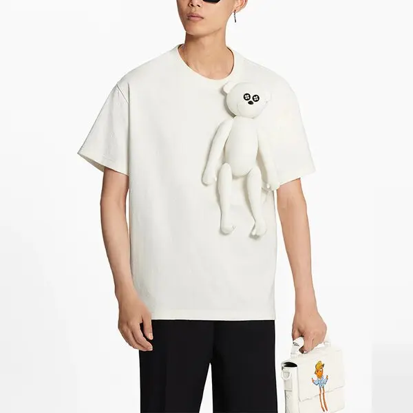 LOUIS VUITTON Ss21 Doll Pendant Crewneck Short Sleeve For