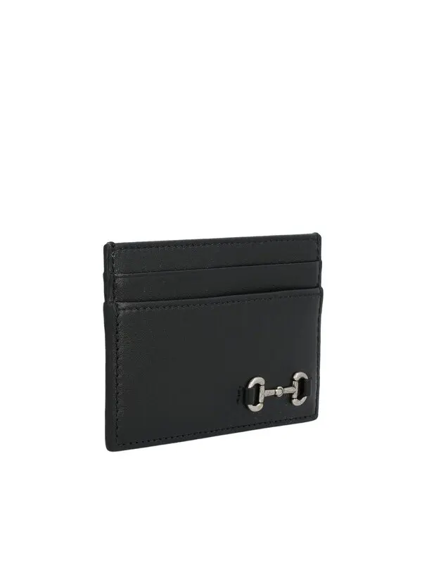 Gucci 25 Horsebit Card Holder - Black