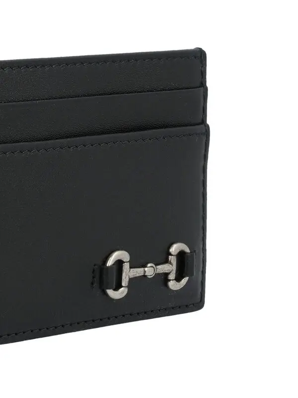 Gucci 25 Horsebit Card Holder - Black
