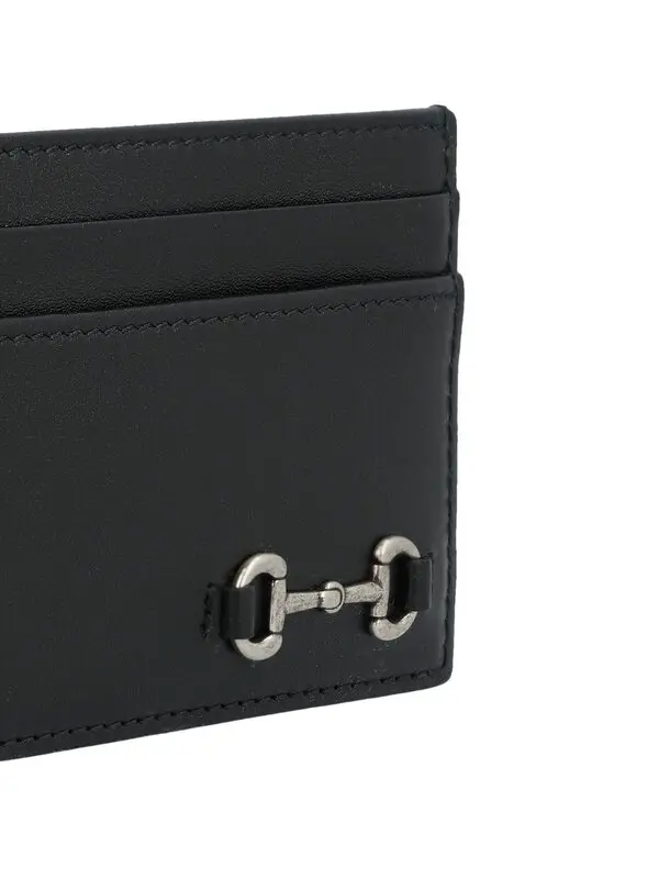 Gucci 25 Horsebit Card Holder - Black