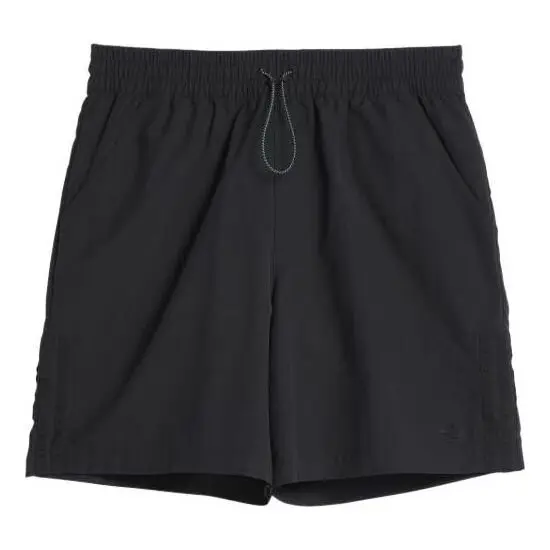 Adidas Solid Color Loose Casual Shorts Black - Multi-color